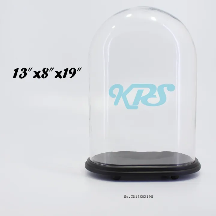 โดมแก้ว โหลแก้ว GlassDome ครอบแก้ว ครอบแก้วพระ ครอบแก้วฐานไม้ ตู้ครอบพระ | Lazada.co.th