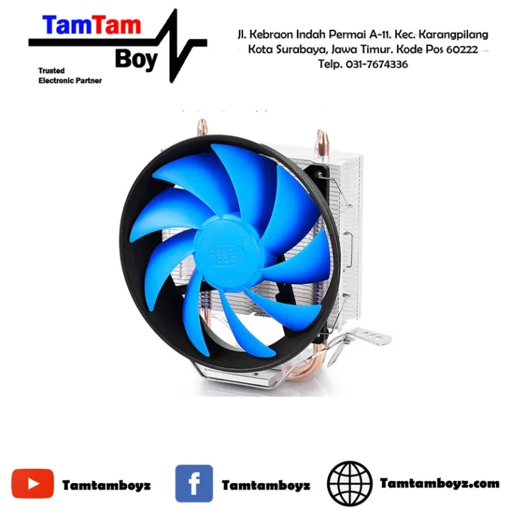 Heatsink CPU Cooler Fan Processor HSF Deepcool Gammaxx 200T 12cm Fan ...