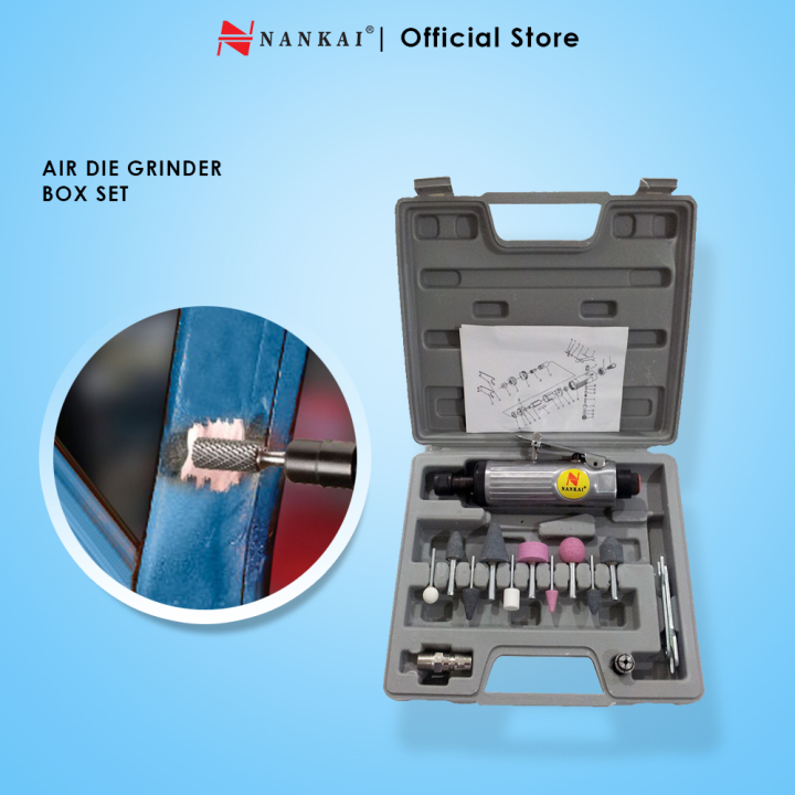 Air Die Grinder Set Kit - Alat Tuner Gerinda Angin Box Set Kit Nankai ...