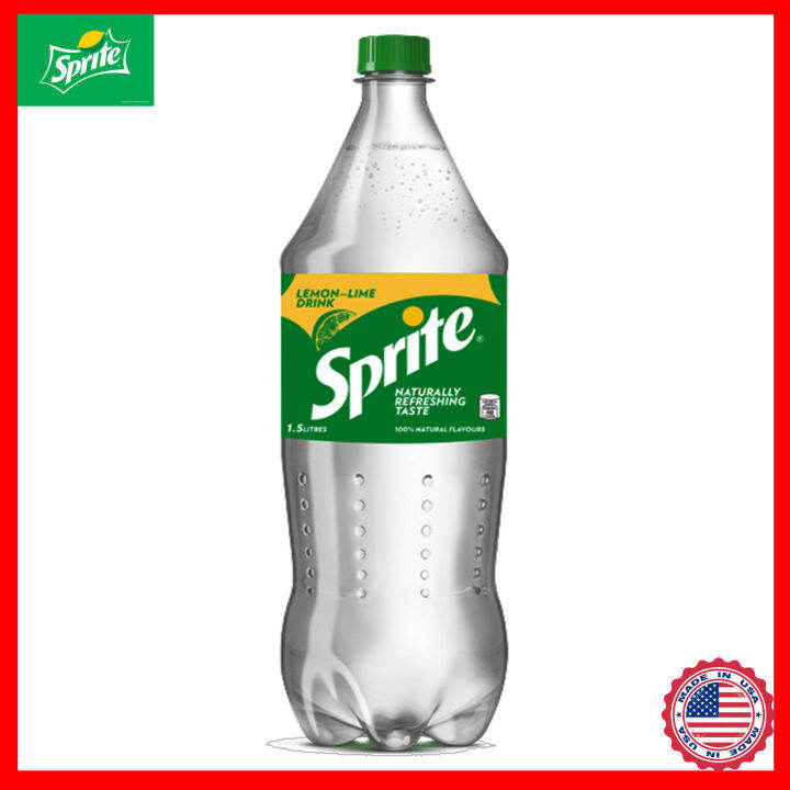 Sprite 1.5L Pack of 6 flavor made with 100% Carbonated Water, Sugar ...