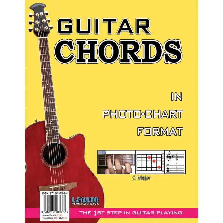 Guitar Chords Book (In Photo Chart Format) Guitar Book Guitar Chord ...