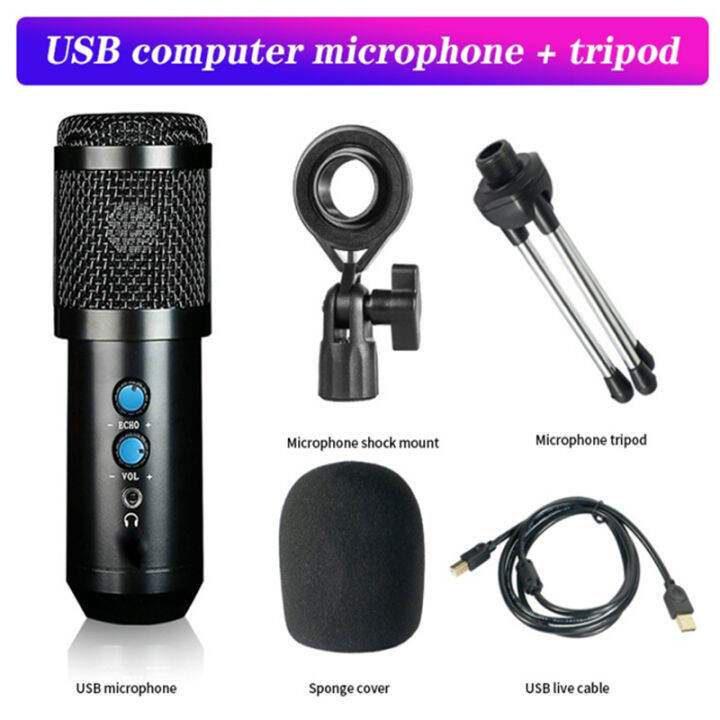 USB Condenser Recording Microphone Youtube Podcast Instrument Live ...