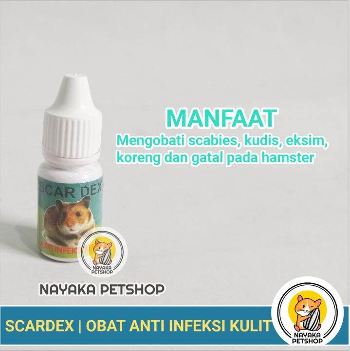 Scar Dex Obat Anti Infeksi Kulit Vitamin Hamster Nutrisi Scabies Koreng ...
