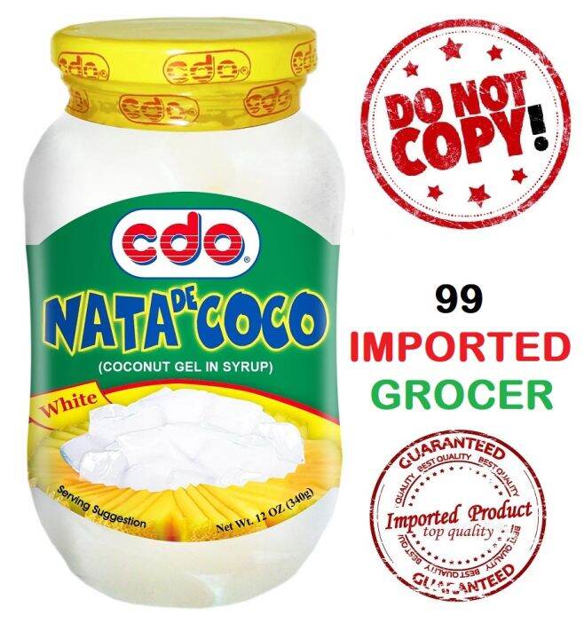 CDO Coconut Gel in Syrup (Nata de Coco) White 340g. | Lazada