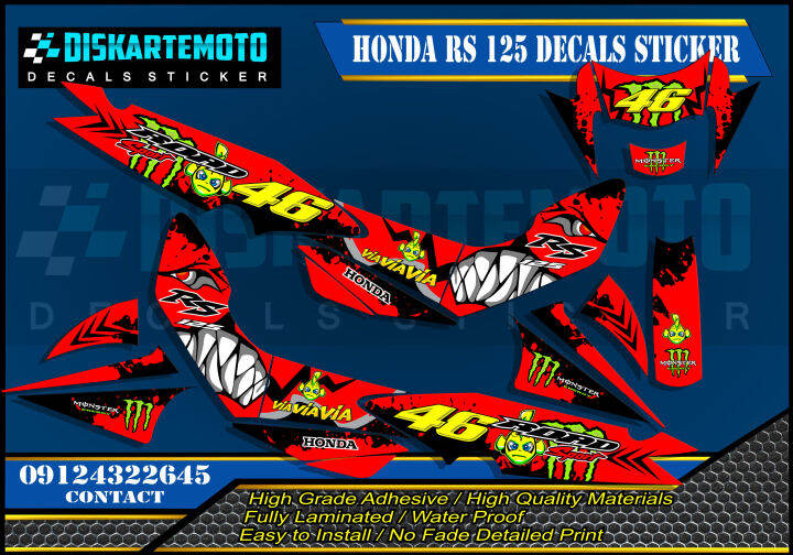 Honda Rs 125 Red Shark | Lazada PH