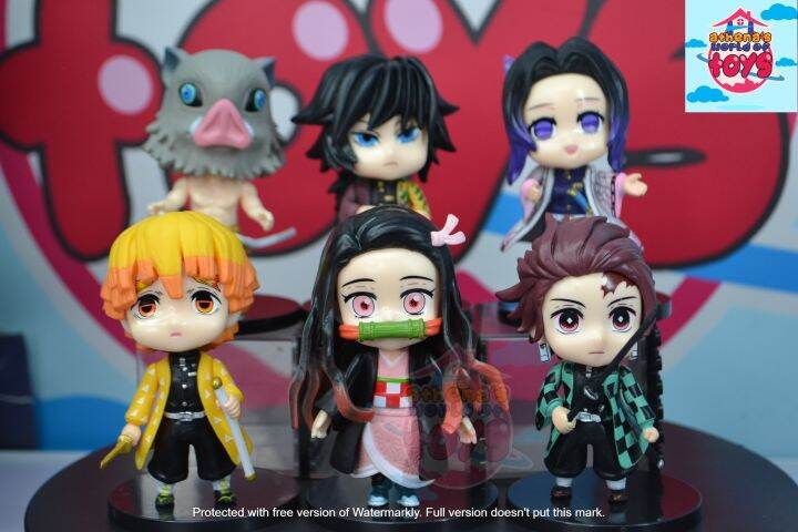 Kimetsu no Yaiba - Demon Slayer Chibi Set - 6 pcs | Lazada PH