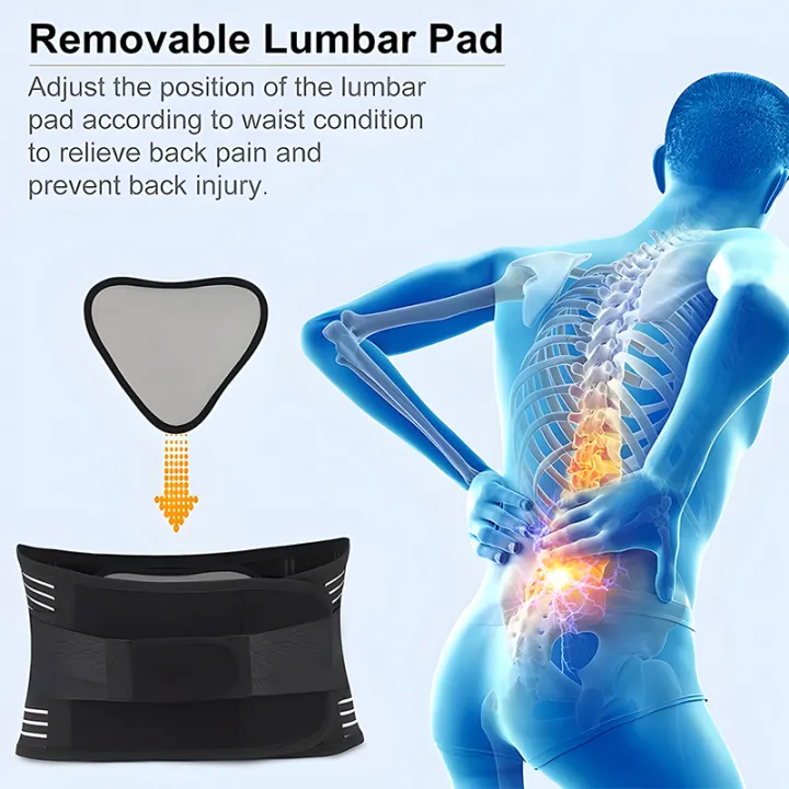 Waist Support Brace with Removable Lumbar Pad Stronger Support for ...