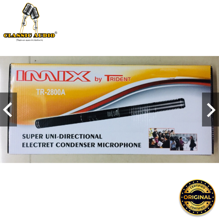 ORIGINAL IMIX by: TRIDENT TR-2800A Uni-Directional Electret Condenser ...