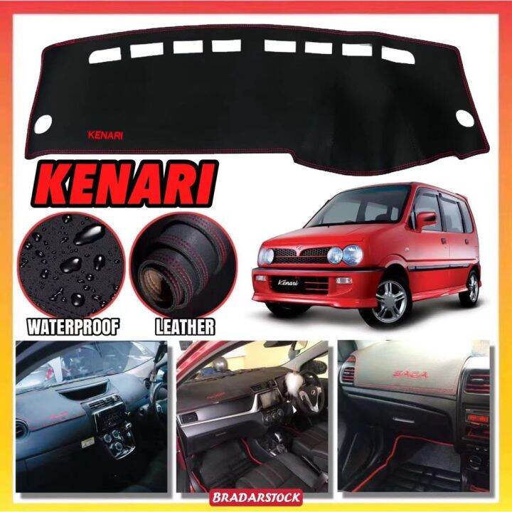 PERODUA KENARI LEATHER DASHBOARD COVER Leather Car Dashmat Dashboard ...