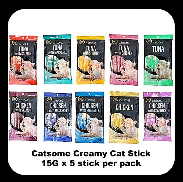 Catsome Creamy Cat Stick 15Gx5stick Per Pack / Cat Treats Stick / Cat ...