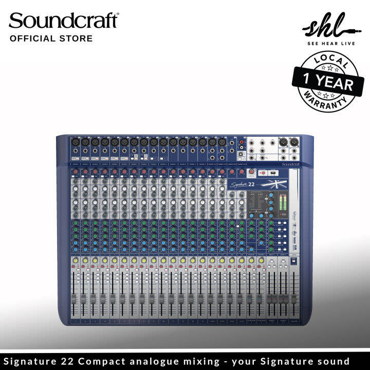 SOUNDCRAFT Signature 22 Compact Analogue Mixer | Lazada Singapore