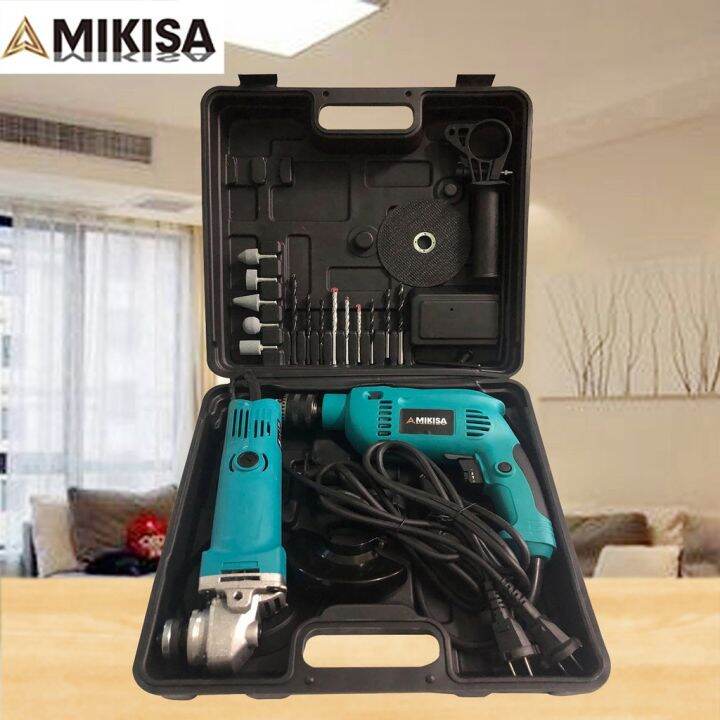 MIKISA Grinder With Drill Set Blue | Lazada PH