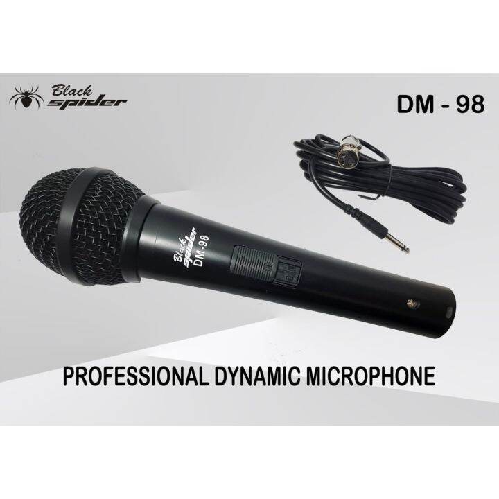MIC BLACK SPIDER DM 98 - CABLE MIC | Lazada Indonesia