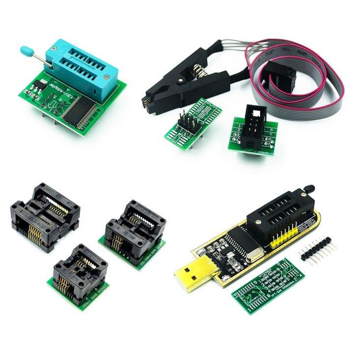 CH341 24 25 Series EEPROM Flash BIOS USB Programmer Module + คลิปทดสอบ ...