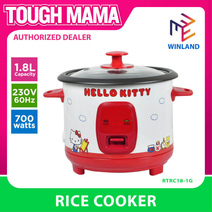 TOUGH MAMA by Winland Hello Kitty Rice Cooker with Steamer 1.8L serves ...