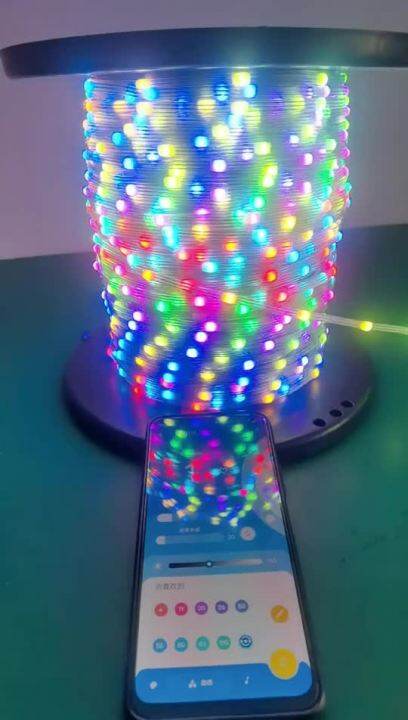 Thick Wire Version 24AWG DC12V8mA 5cm Spacing LED String Lights WS2811 ...