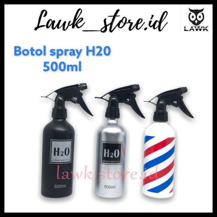 Botol spray H2O 500ML barbershop botol semprot rambut / spray barber ...
