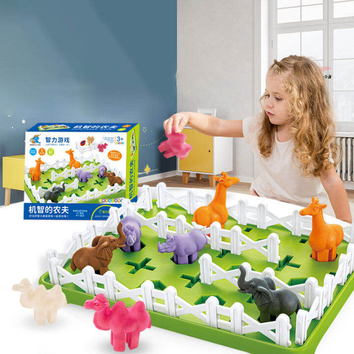 【CW】Children Early Education Toys Smart Farmer Table Game Thinking ...