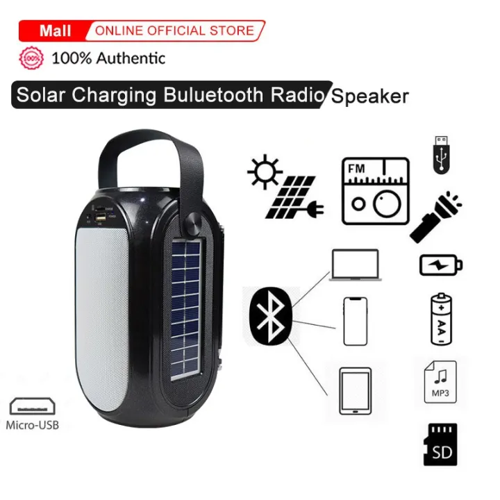 NSS official Solar Radio FM Bluetooth Speaker Radio with fm Solar Radio ...