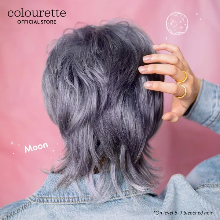 Colourette Sky Dye in Moon [Gray Semi-Permanent Hair Dye Conditioner ...