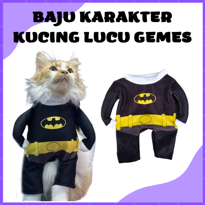 BAJU KARAKTER BATMAN UNUK KUCING SUPERHERO UNIK LUCU | Lazada Indonesia