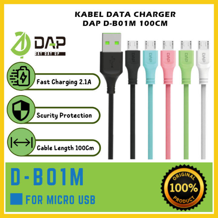 Kabel Data DAP D-B01M Micro USB 100Cm - Cable Charger Casan Fast ...