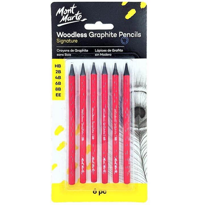 Woodless Graphite Pencils 6pc | Lazada PH