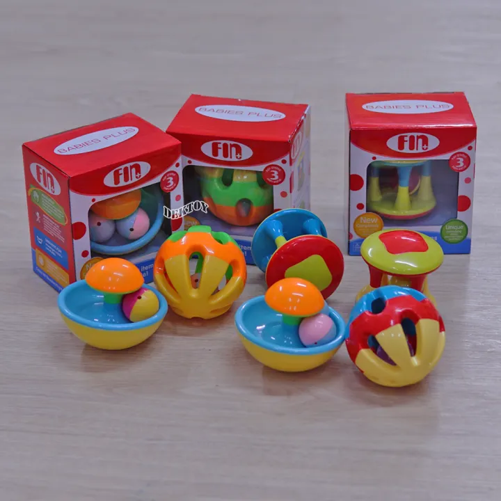 Fin babiesplus กรุ๊งกริ๊ง ของเล่นเด็ก เขย่ามือ TOY-851-3 | Lazada.co.th