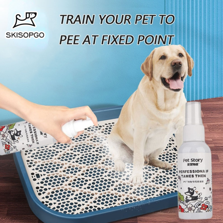 SKISOPGO 50ml Pet Defecation Inducer Potty Spray Training Dog Pet Pee ...