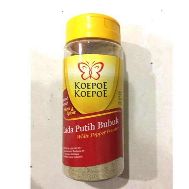 Lada Putih Bubuk Koepoe Koepoe White Pepper Powder Kupu kupu 85 gr ...