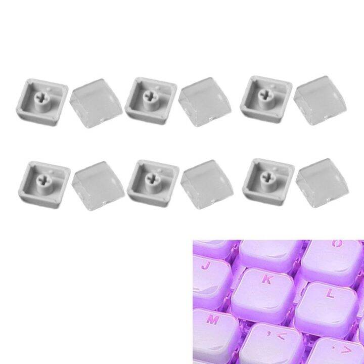 Transparent Cover Key Keycaps Double-layer Removable Clips Custom ...