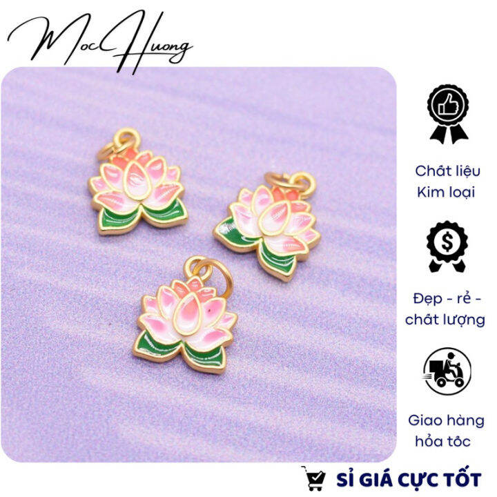 Charm hoa sen treo màu hồng - KL188 | Lazada.vn