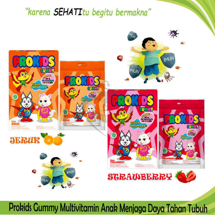 Prokids Gummy Suplemen Multivitamin Plus Curcuma | Lazada Indonesia