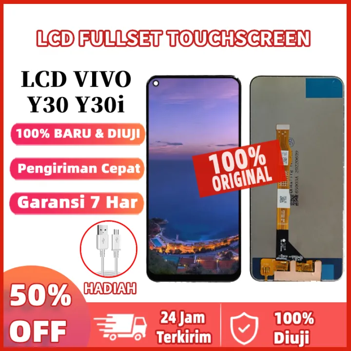 【100% Tested】LCD VIVO Y30/LCD VIVO Y30I 2019 FULLSET TOUCHSCREEN 100% ...