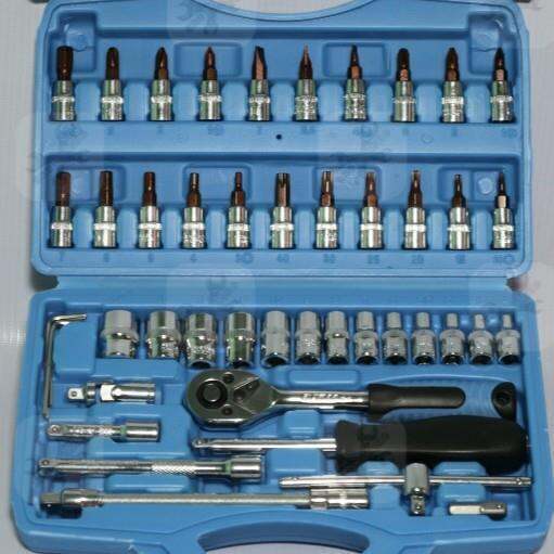 [Hot sales] Flyman 46pcs. Socket Wrench Set 1/4 Drive (6 Point) | Lazada PH