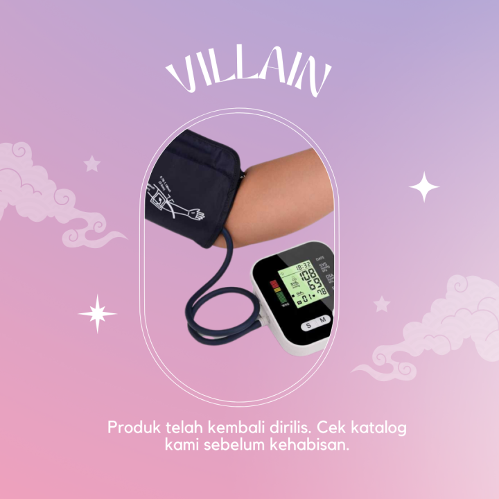 Villain Tensimeter Digital Alat Tensi Darah Digital Alat Ukur Tekanan ...