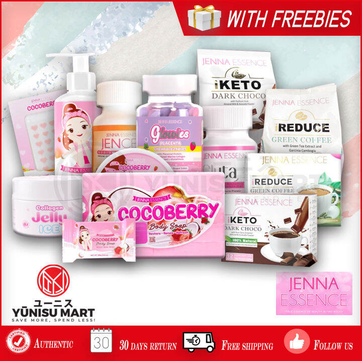 [Jenna Essence Products] Coco Berry Soap, Collagen Ice Jelly, Pimple ...
