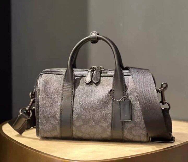 Guaranteed Authentic Coach Gotham Black Duffle 24 In Signature Canvas CA186 | Lazada PH