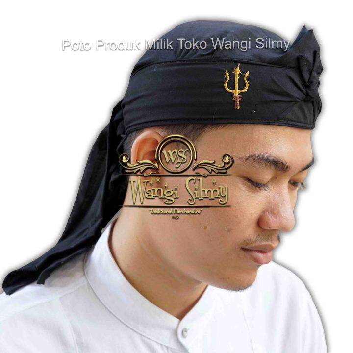 Blangkon Sunda Makuta Wangsa Bordir TRISULA - Blangkon Iket Ikat ...