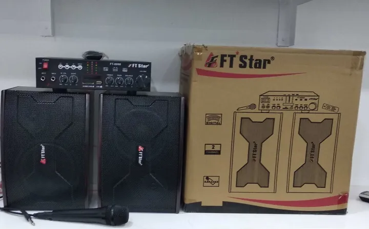 FT STAR 6000 WITH 2 SPEAKERS(AMPLIFIER WITH BLUETOOTH)ALL IS 6 INCHES ...