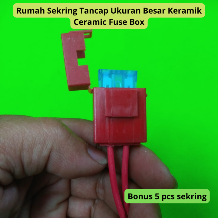Rumah Dudukan Sekring sikringTancap Keramik Ceramic Fuse Box untuk ...