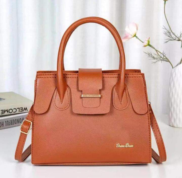 Two Way Hand and Shoulder Leather Dan-Dan Bags | Lazada PH