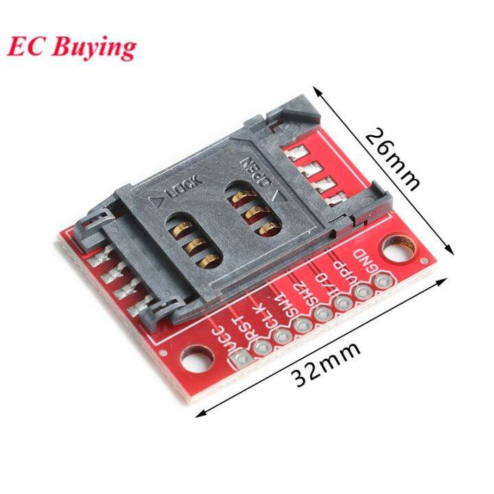 SIM Card Module SIM Card Socket Breakout Holder Adapter with Pin Header ...