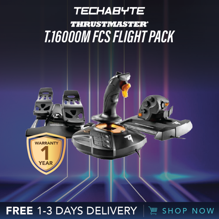 ThrustMaster T.16000M FCS | Joysticks | Rudder Pedals | Throttle | PC ...