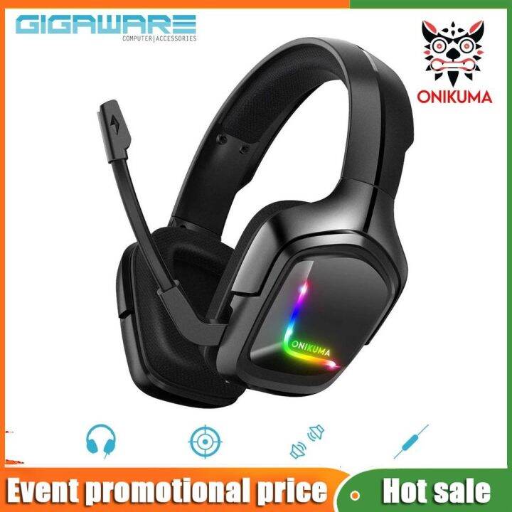 Onikuma K20 Gaming Headset 3.5mm Wired Over-Ear RGB with Microphone Gaming Headphone | Lazada PH