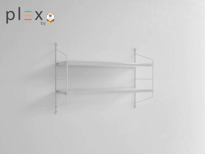 Plex 2-Level Shelving System | Hanging Wall Shelf Home Decorative ...