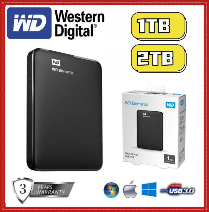 Western Digital WD Suitable for USB3.0 Portable External Hard Disk HDD ...