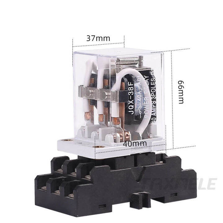 JQX-38F 3Z 40A Power relay Intermediate relay Electromagnetic relay ...