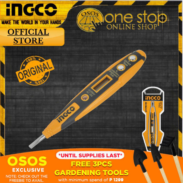 Ingco Digital Test Pencil DC and AC tester HSDT1909 •OSOS• | Lazada PH