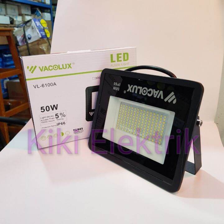 Lampu Sorot LED 50 watt VACOLUX Garansi 1 Tahun / Flood Light 50w ...